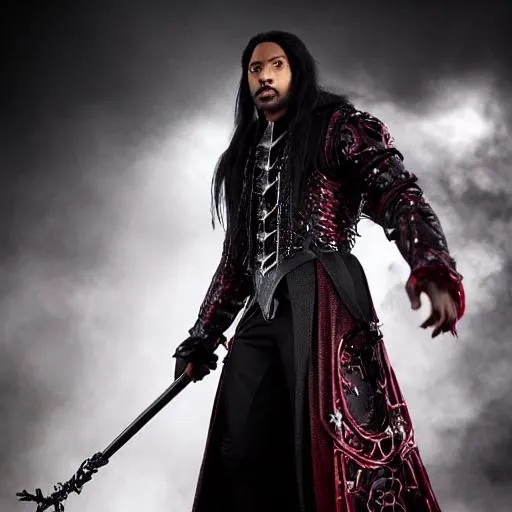 photo detailed eyes, black-american male vampire of... | OpenArt