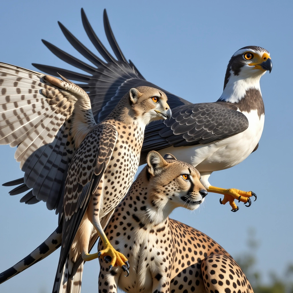 A mix of a Peregrine Falcon, a Cheetah and a Sailfish.