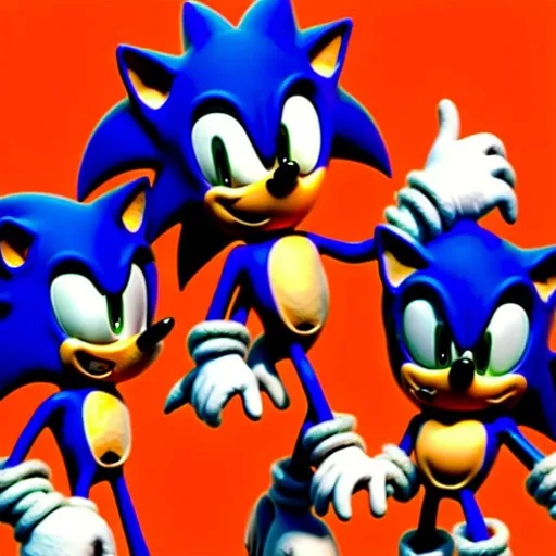 sonic and tails eating chili dogs | OpenArt