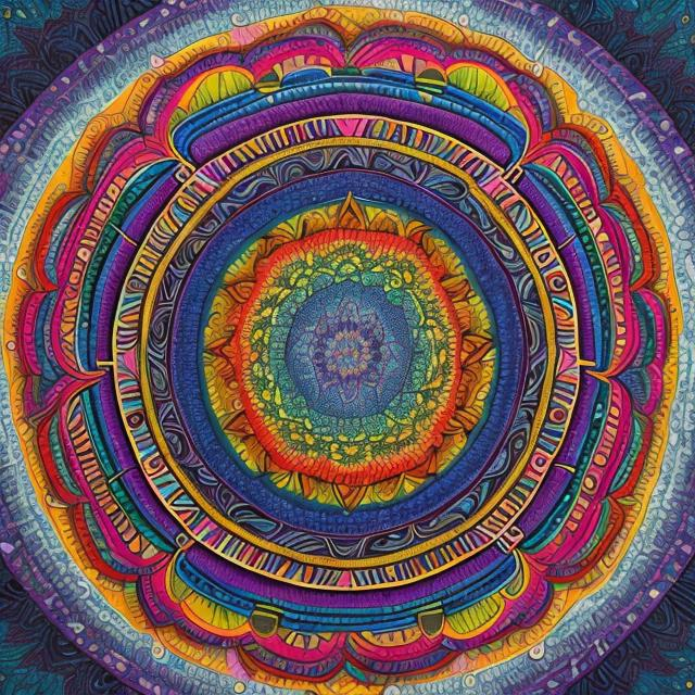 COLOURFUL MANDALA EARTH