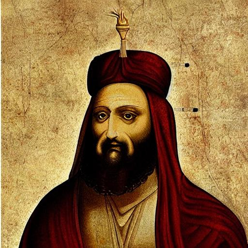 Paint Cyrus the Great in the style of Da Vinci in a... | OpenArt