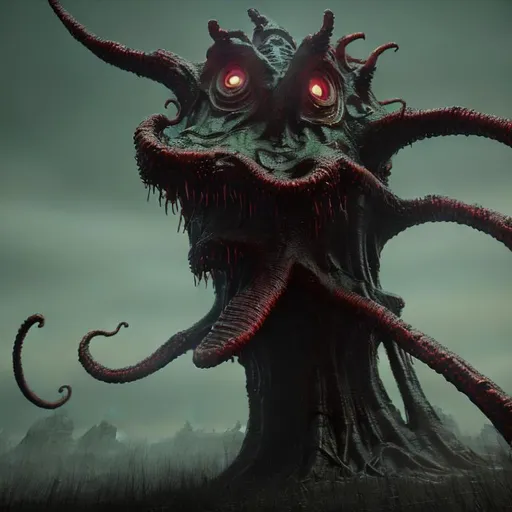 if the universe was a lovecraft hr gieger monster