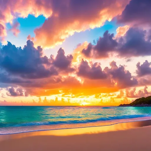 beach sunset, 4k, 8k, 16k, high render, high quality...