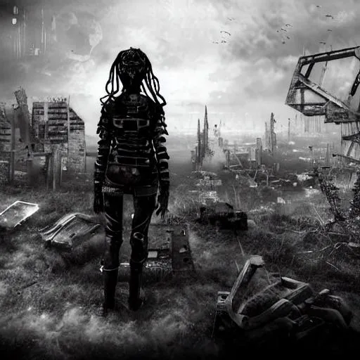 Realistic photo black and white style Wide shot on s... | OpenArt