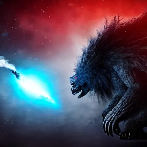 a werewolf swimming underwater, cgsociety, video art... | OpenArt