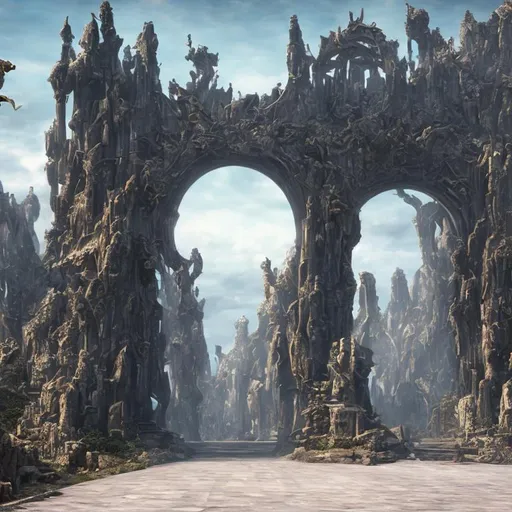 Tory Gate from the future, beautiful, cinematic | OpenArt