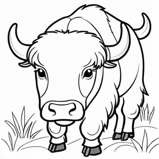 create a simple, cute, but realistic, large, animal...