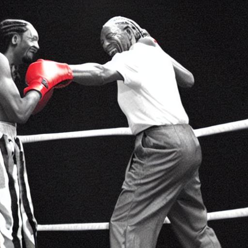 morgan freeman beating snoop dog in boxing