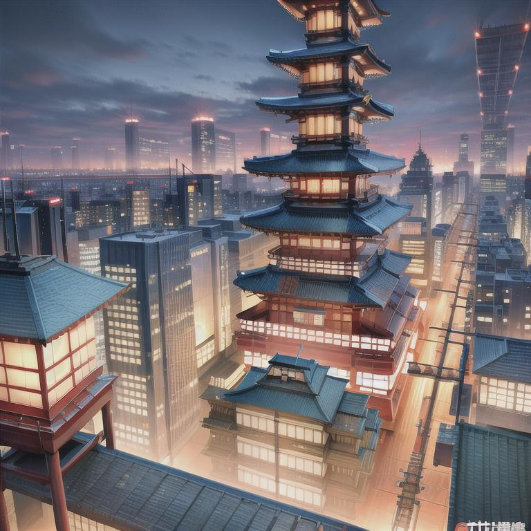 photo realistic, high detail, cyberpunk scenery back...