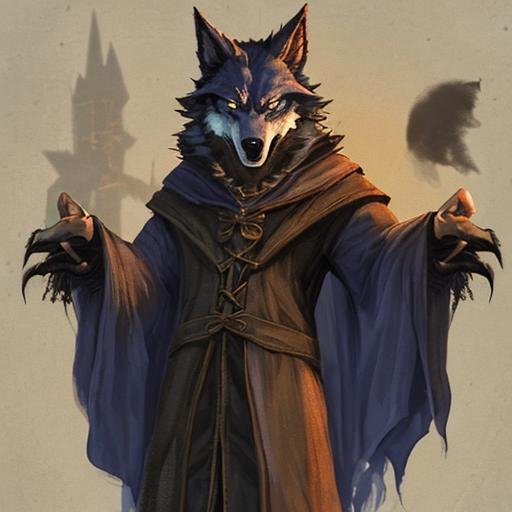 werewolf dressed as a wizard | OpenArt