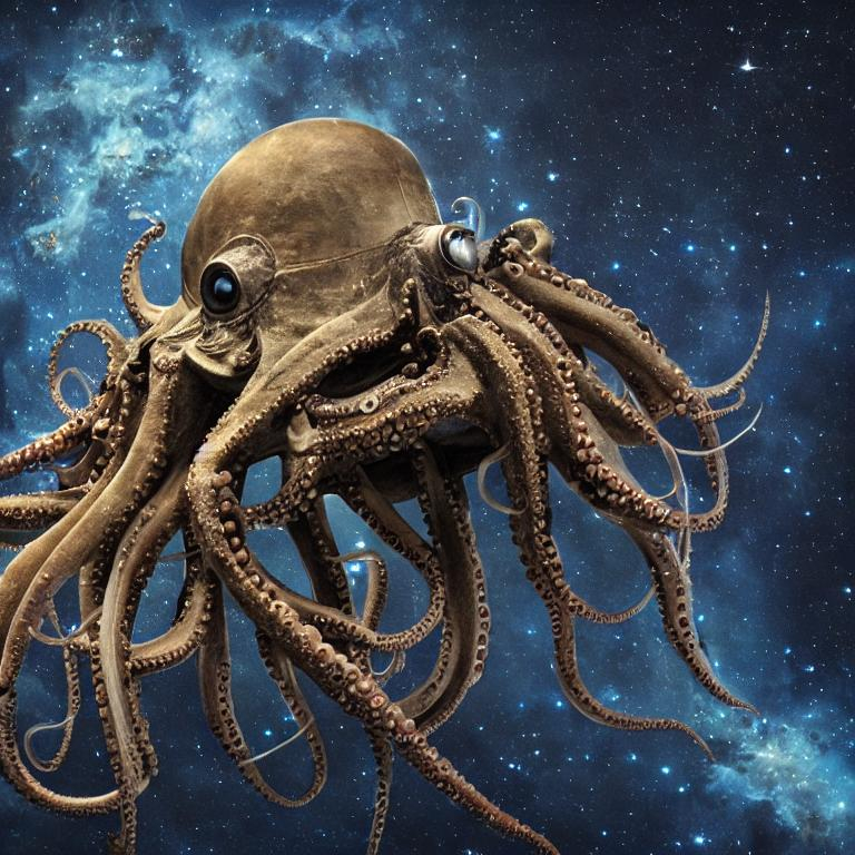 Creepy spaceship, octopus, rare, HD, 4K, REAL, PHOTO... | OpenArt