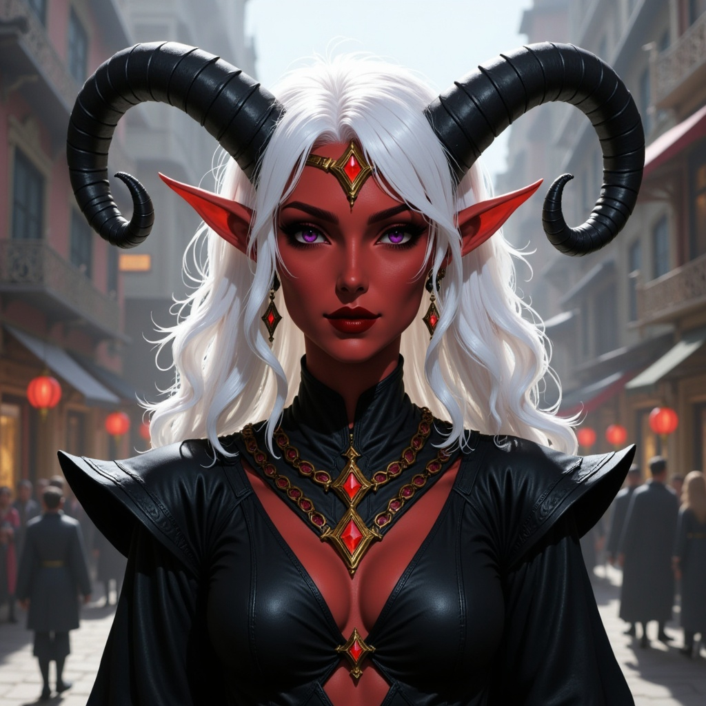 @p2CZMES7VK5y7B1QsEFp white hair, large crown, lots...