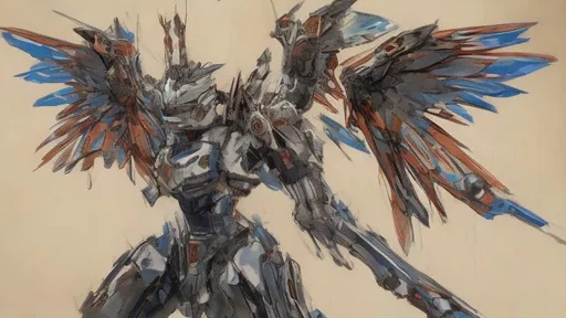 Angel mech with sword | OpenArt