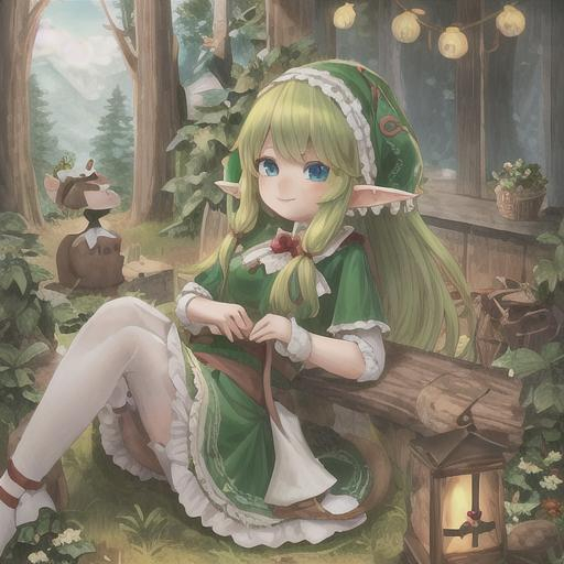 Cottagecore elf girl | OpenArt