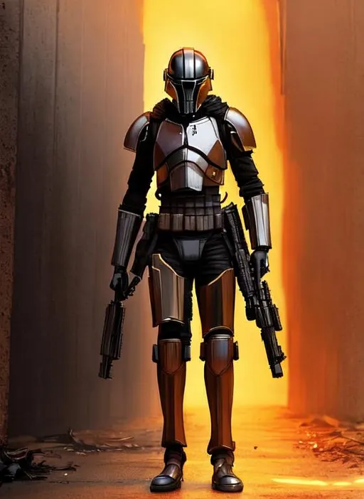 Samurai Clone Trooper, painting by Greg Rutkowski | OpenArt