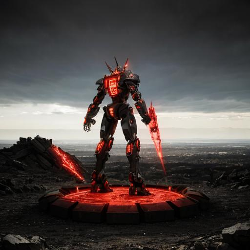 draw the ultimate Jaeger robot. IT was made in hell...