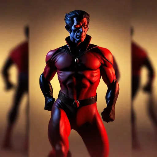 Nightcrawler of the X-Men in his black and red outfi... | OpenArt