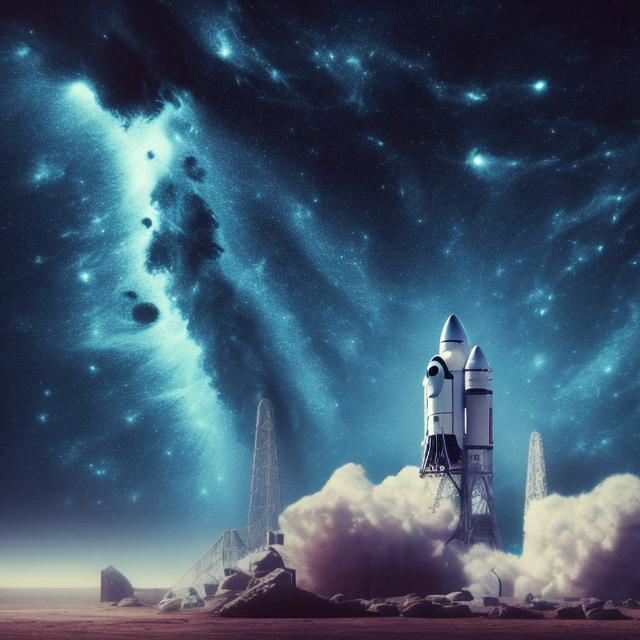 Space, stars, mysterious, future, rocket | OpenArt