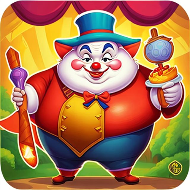 Dnd art, short fat chef clown friendly, cute, inside... | OpenArt