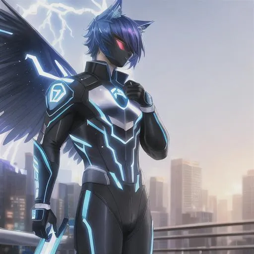 a male protogen fursona, well drawn, masterfully dra... | OpenArt