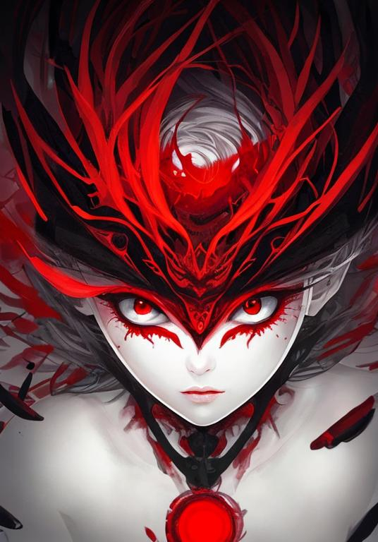 a beautiful artwork illustration [red eyes] | OpenArt