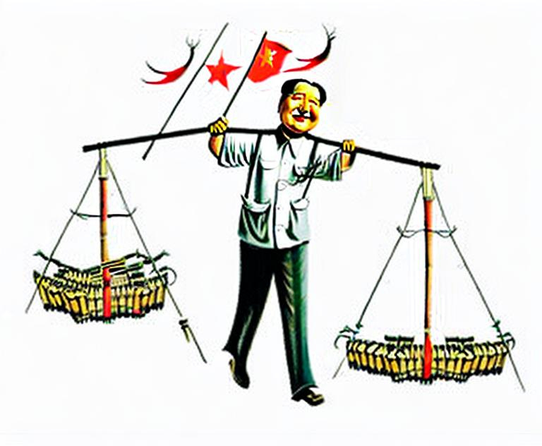 1960s Chinese propaganda poster of a smiling Mao Zed... | OpenArt