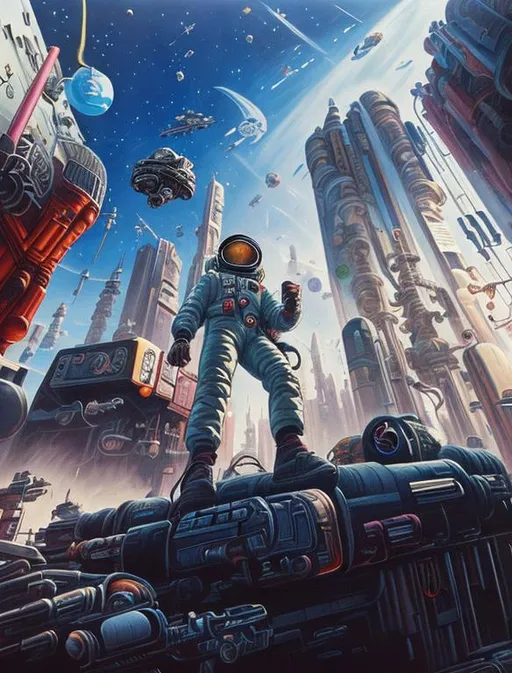 scifi space wreck dead spacemen war | OpenArt