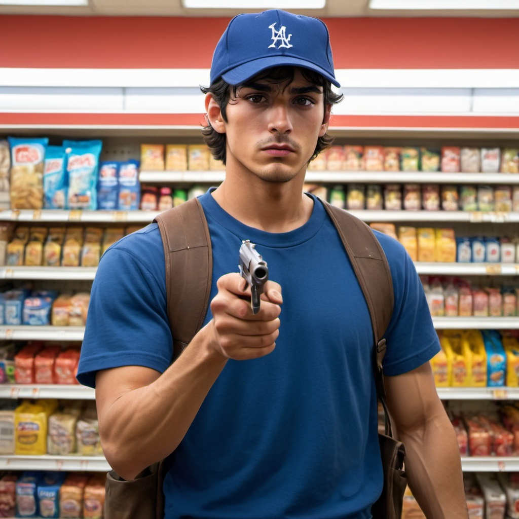 a young, tall, well built, man with olive skin, dark...