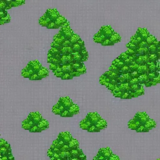 top-down sparse forest for a video game texture