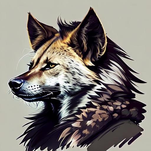 A full body portrait of an anthropomorphic young Hye...