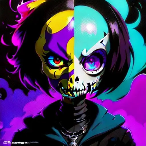 UNDERTALE By Greg Rutkowski Tim Burton graffiti art,... | OpenArt