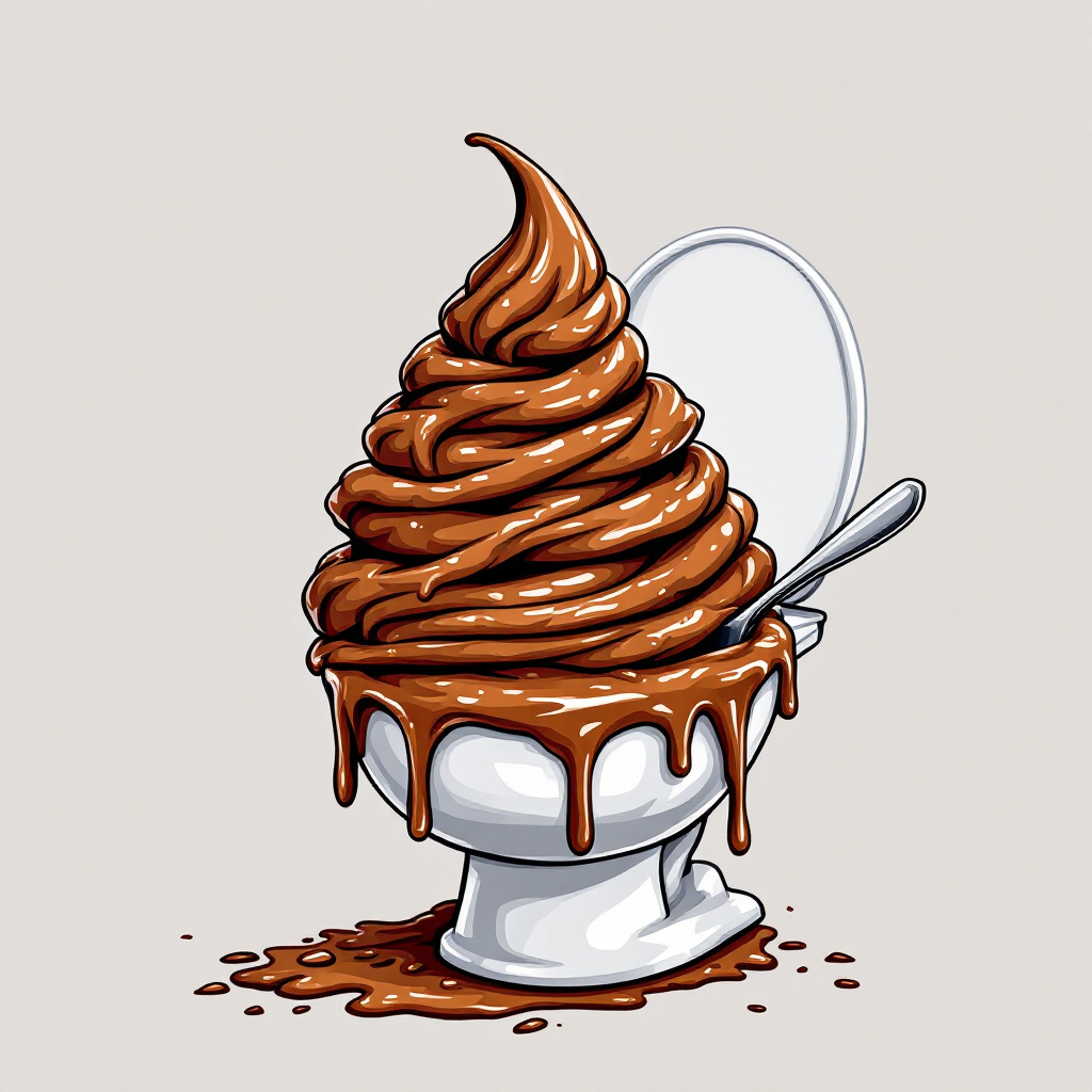 skibidi toilet eating poop