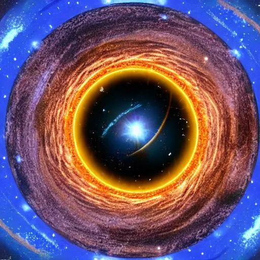 a space vortex with stars inside, long shot, in the...