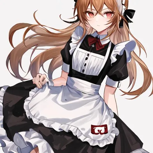 Caleb (male) in a maid outfit, masculine | OpenArt
