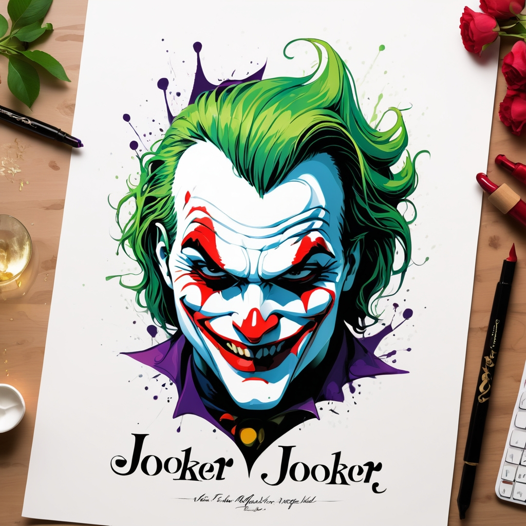 Create the name Joker with English calligraphy