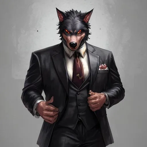 goth werewolf, anthropomorphic, sharp focus, setting... | OpenArt