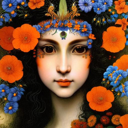 detailed closeup portrait of witch nymph fae. long... | OpenArt