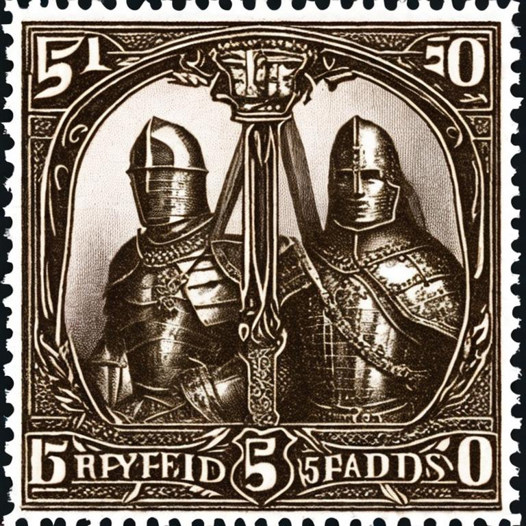 hyperrealistic beautiful gothic style postage stamp... | OpenArt