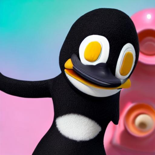 Pingu mixed with lazy town