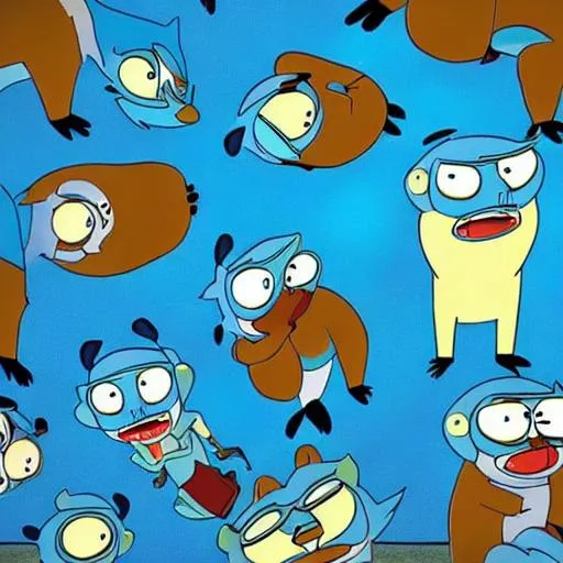 deadpool wolverine and rick and morty and family guy... | OpenArt