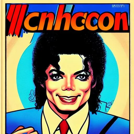 Retro comic style artwork, highly detailed MICHAEL J... | OpenArt