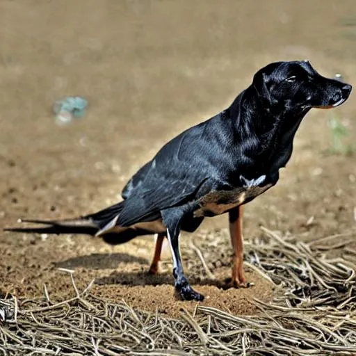 dog bird in bread dog bird