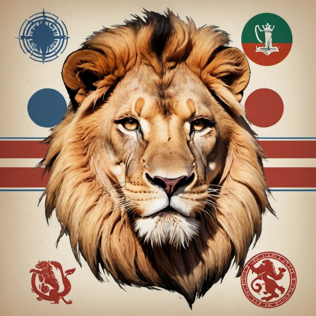 Use a more realistic image of the lion and redesign...