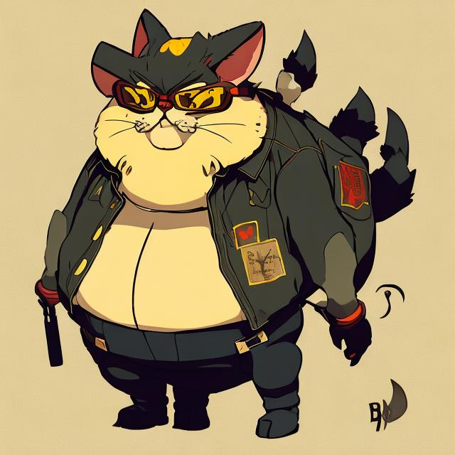Cowboy Bebop Style Fat Cat
