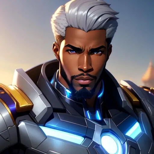 upper torso portrait of league of legend's Jayce as... | OpenArt