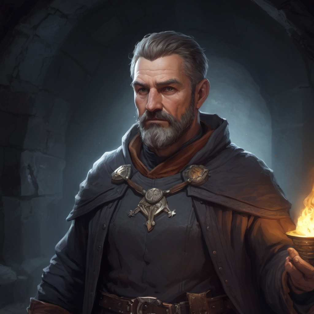 Male stocky large mature irish seer with short-cut h...