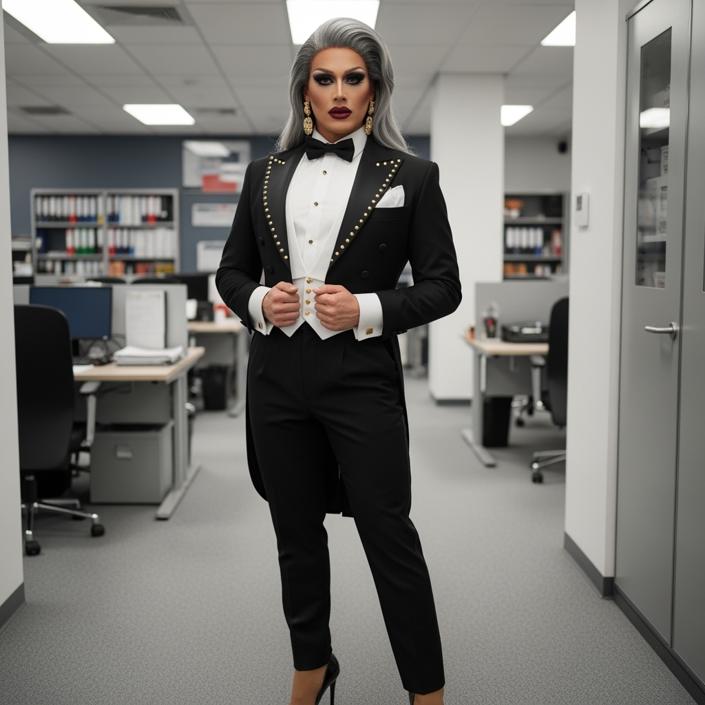 A gorgeous muscular 35-year-old Welsh-American drag...