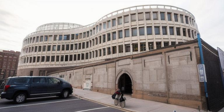 the roundhouse building in philadelphia covered in l...