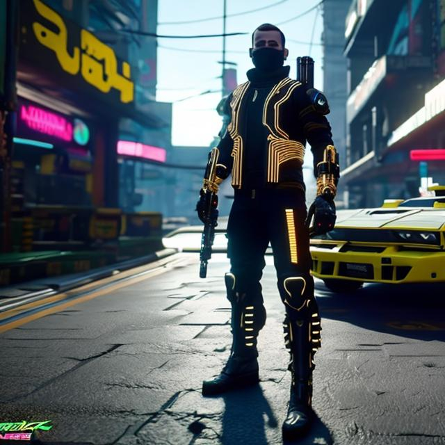 Cyberpunk 2077 Pakistani shoulder ready for fight