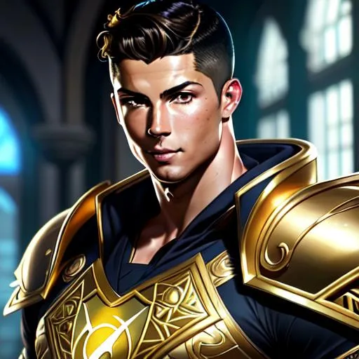 Christiano Ronaldo, league of legends, intricate, hi... | OpenArt
